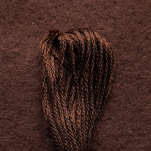 DMC Embroidery Floss - Ultra Dark Coffee Brown 938 - Felt Paper Scissors