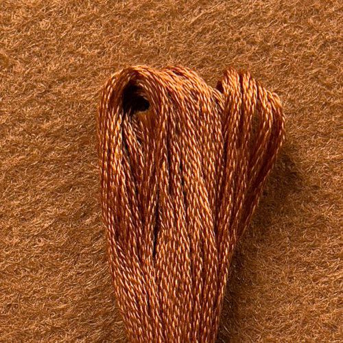 DMC Embroidery Floss - Medium Mahogany 301 - Felt Paper Scissors