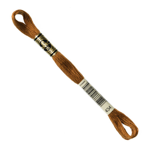 DMC Embroidery Floss - Light Brown 434 - Felt Paper Scissors