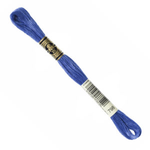 DMC Embroidery Floss - Dark Delft Blue 798 - Felt Paper Scissors