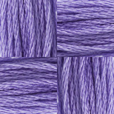 DMC Embroidery Floss - Medium Dark Blue Violet 155 - Felt Paper Scissors