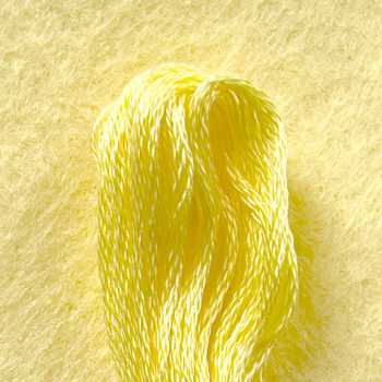 DMC Embroidery Floss - Very Light Topaz 727 - Felt Paper Scissors