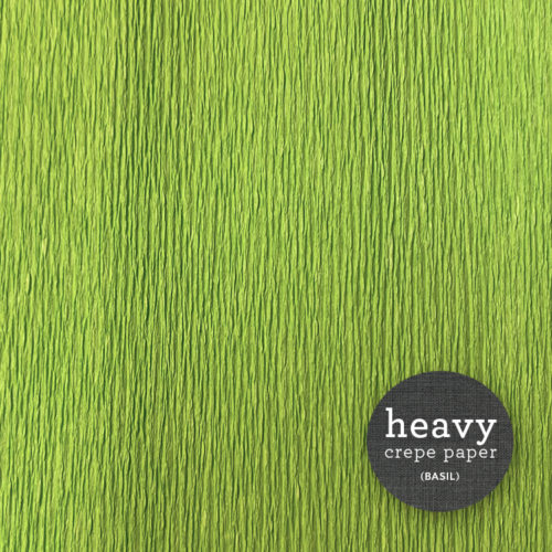 Lia Griffith Crepe Paper Heavy - Basil - Felt Paper Scissors