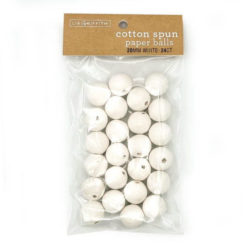 12mm paper spun balls - by Lia Griffith for Felt Paper Scissors shop