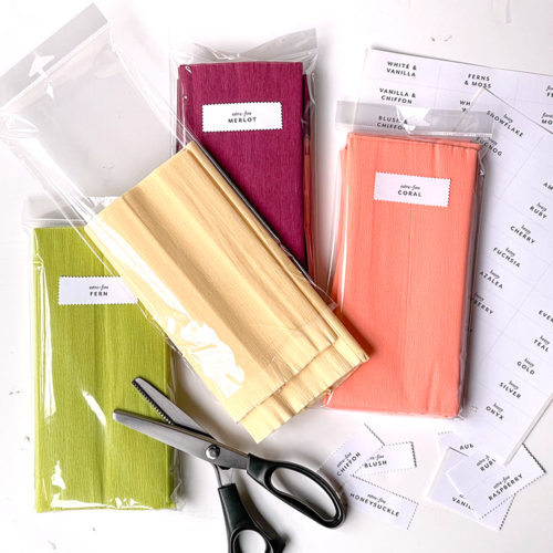 Lia Griffith Crepe Paper Extra Fine - Vanilla - Felt Paper Scissors