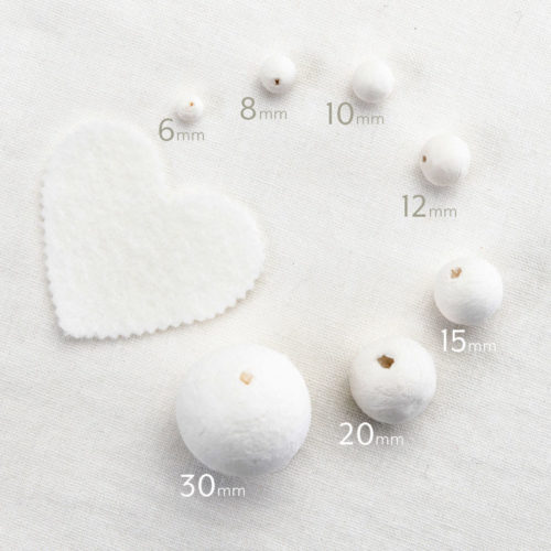 8mm paper spun balls - by Lia Griffith for Felt Paper Scissors shop