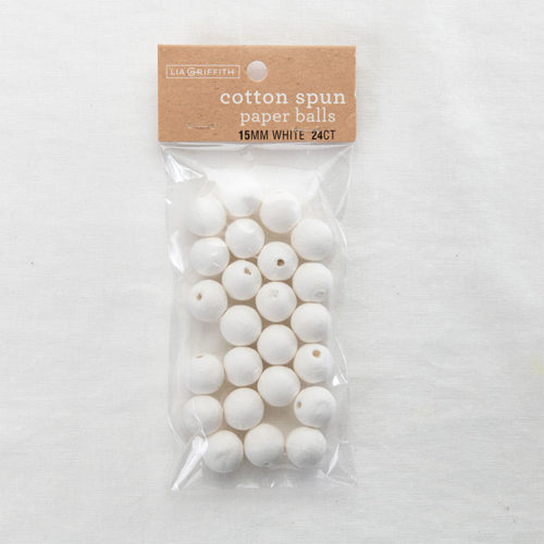 15mm cotton spun balls by Lia Griffith - Felt Paper Scissors Shop
