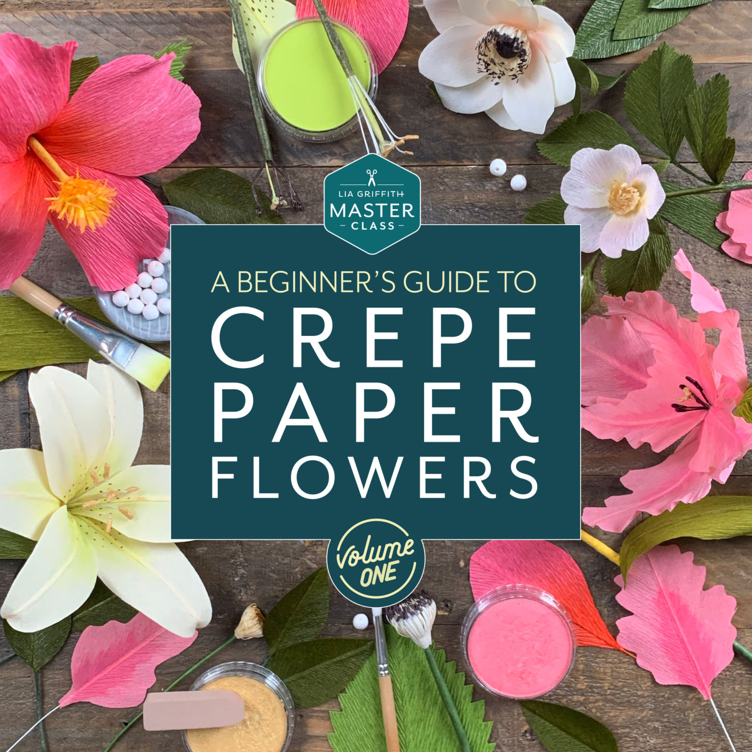 Dahlia Flower Paper Kit by Lia Griffith - Felt Paper Scissors Shop