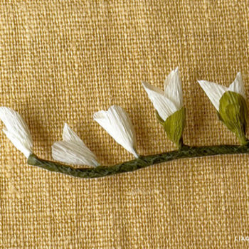 Crepe Paper Freesia Commercial Use Pattern - Felt Paper Scissors