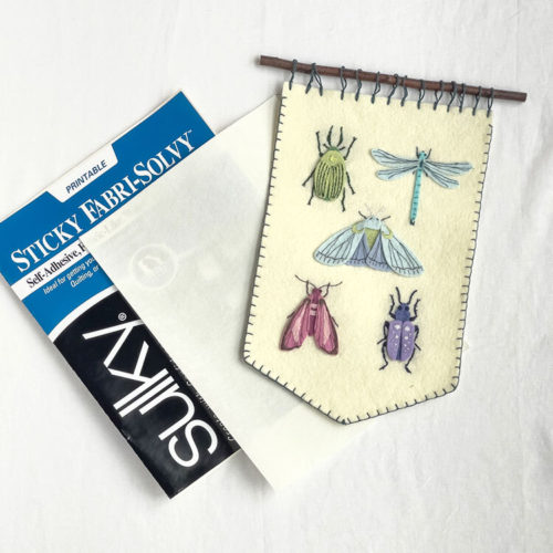 Sulky sticky fabric solvy by Lia Griffith for Felt Paper Scissors.