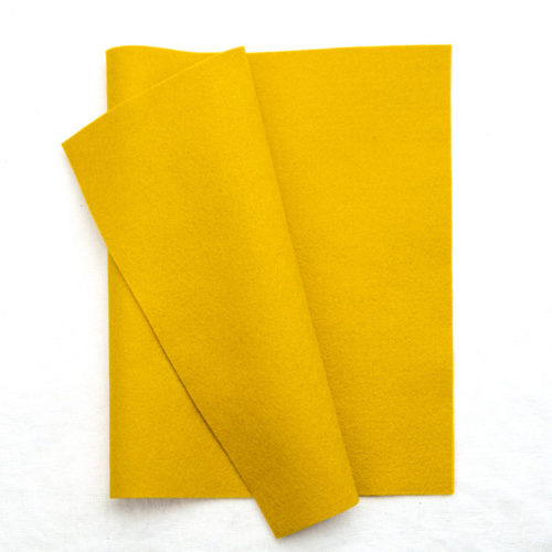 Mustard color felt - Felt Paper Scissors Shop by Lia Griffith