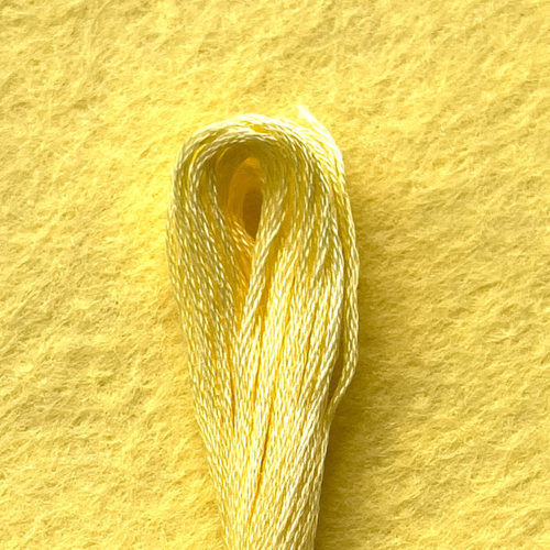 DMC Embroidery Floss - Very Light Golden Yellow 3078 - Felt Paper Scissors