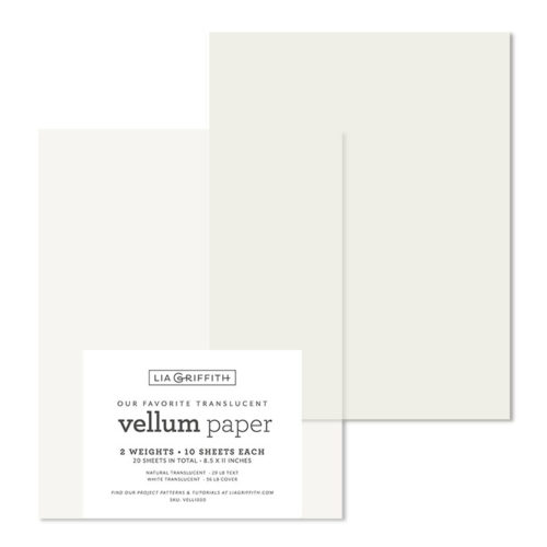 Lia Griffith Vellum Paper Pack - Felt Paper Scissors Shop