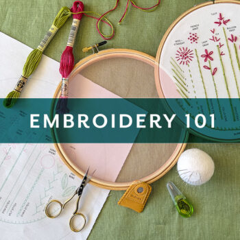 Embroidery 101: Stitches for Beginners - Felt paper Scissors