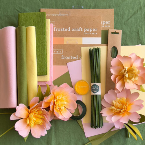 Lia Griffith Peony Flower Bundle - Felt Paper Scissors
