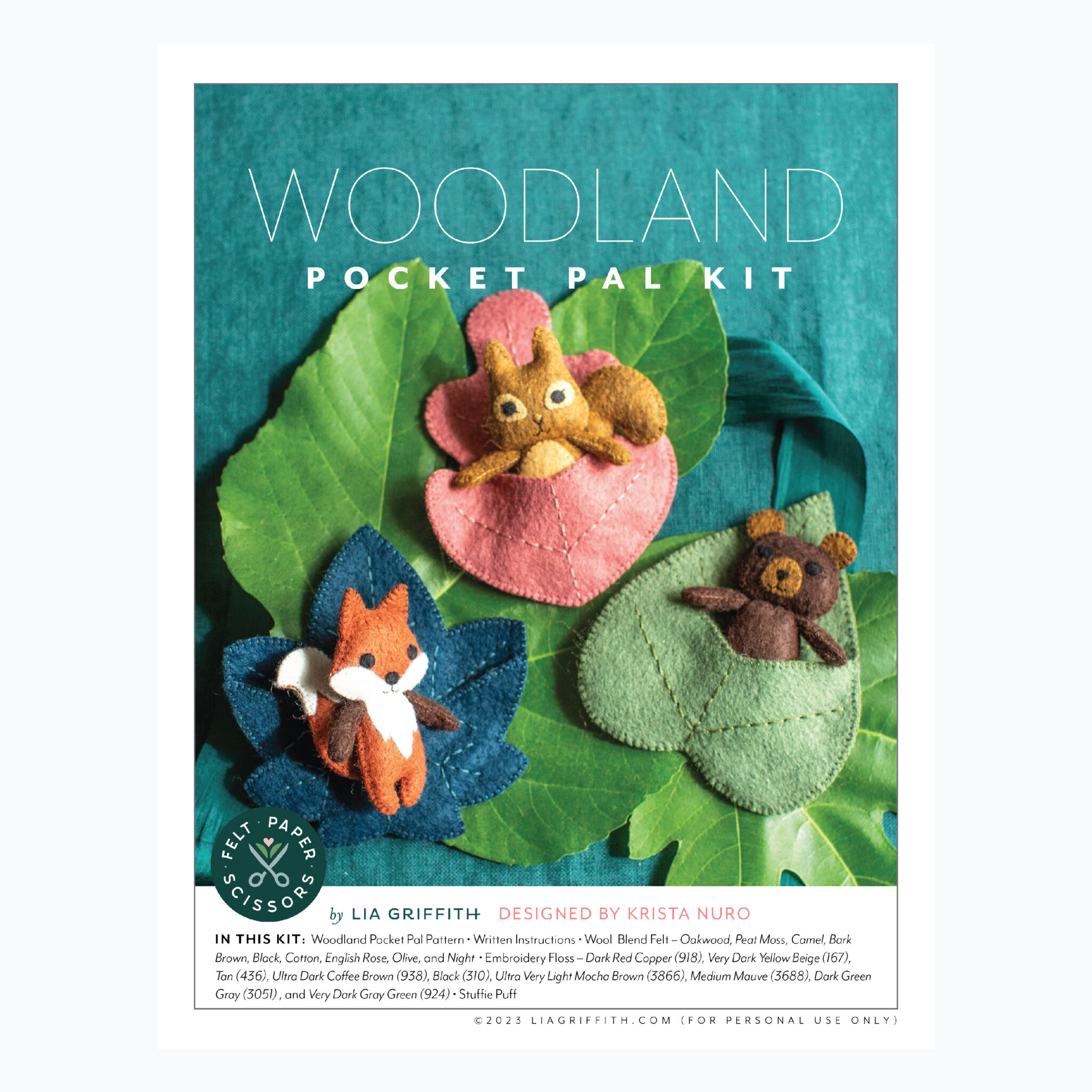 Wool felt supplies curated by Lia Griffith - Felt Paper Scissors