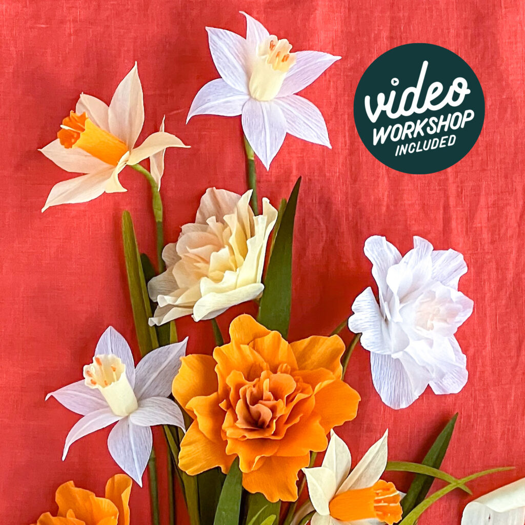 Create Stunning Daffodils with our Crepe Paper Daffodil Kit