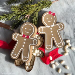 Gingerbread Treat Boxes Digital Template & Tutorial