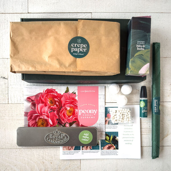 Crepe Paper Peony Kit with Premium Materials Inside